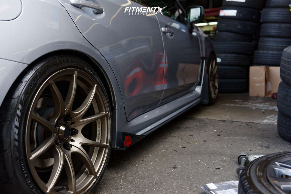 2015 Subaru WRX Premium with 18x9.5 WedsSport Sa-10r and Firestone ...