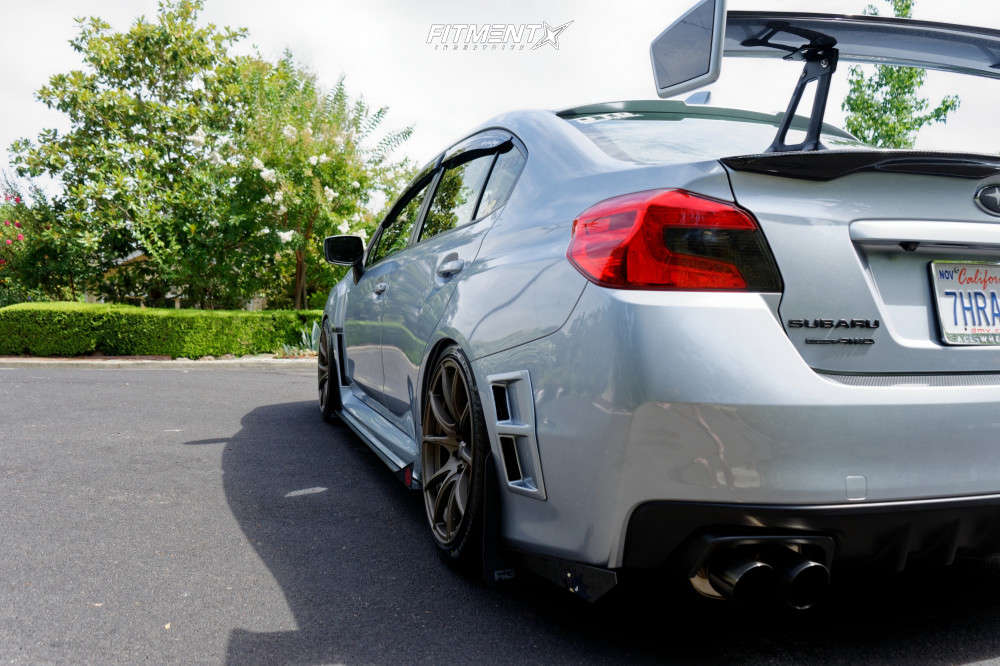 2015 Subaru WRX Premium with 18x9.5 WedsSport Sa-10r and Firestone ...