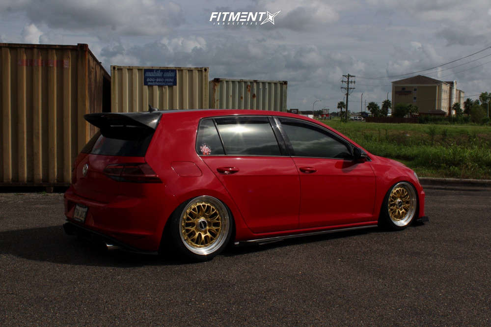 2016 Volkswagen GTI SE with 18x9.5 Rotiform Lsr and Achilles 225x40 on ...