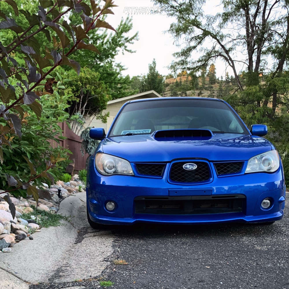 2006 Subaru WRX Base with 18x9.5 F1R F21 and Nexen 225x40 on Lowering ...