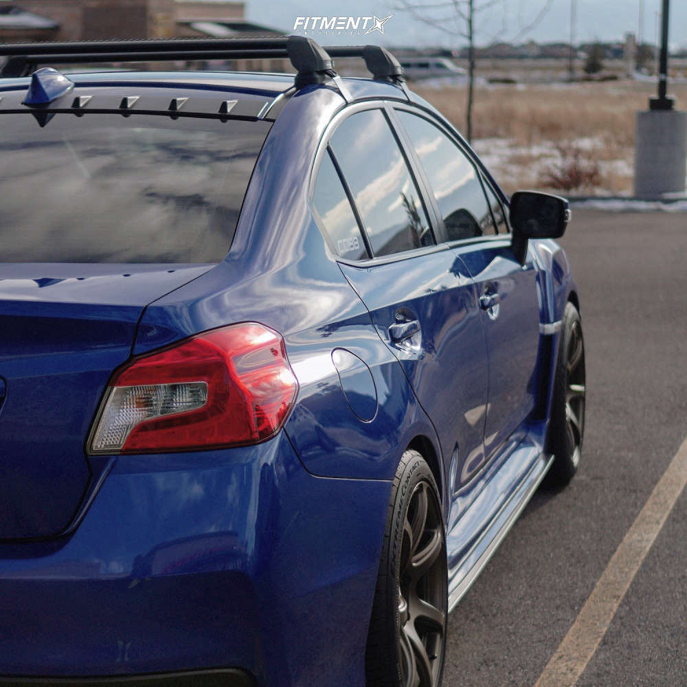2015 Subaru WRX STI Limited with 18x9.5 Work Emotion T7r and Michelin ...