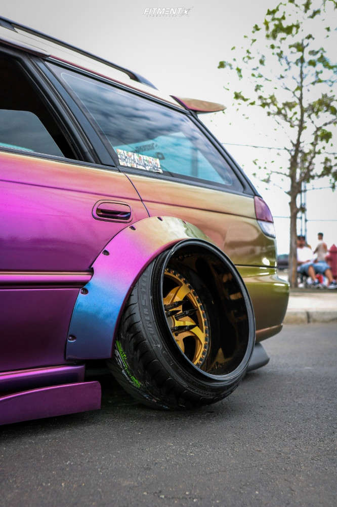 1998 Subaru Legacy Outback with 18x11 WatercooledIND Cc10 and Federal ...