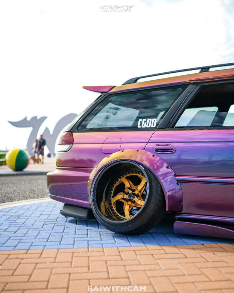 1998 Subaru Legacy Outback with 18x11 WatercooledIND Cc10 and Federal ...