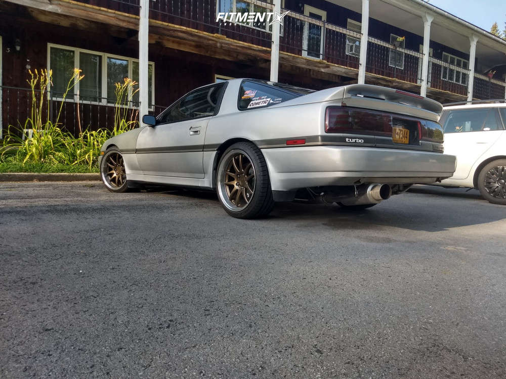 1989 Toyota Supra Turbo with 18x9.5 Aodhan DS02 and Nankang 255x35 on ...