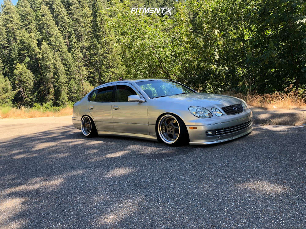 2001 Lexus GS430 Base with 18x11 ESM 011R and Radar 225x40 on Coilovers ...