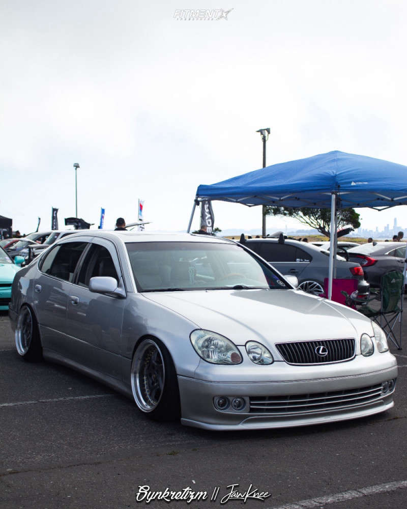 2001 Lexus GS430 Base with 18x11 ESM 011R and Radar 225x40 on Coilovers ...