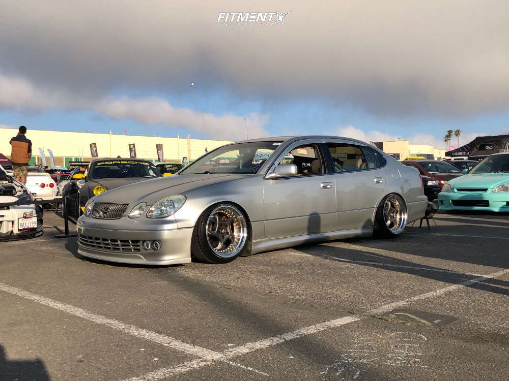 2001 Lexus GS430 Base with 18x11 ESM 011R and Radar 225x40 on Coilovers ...