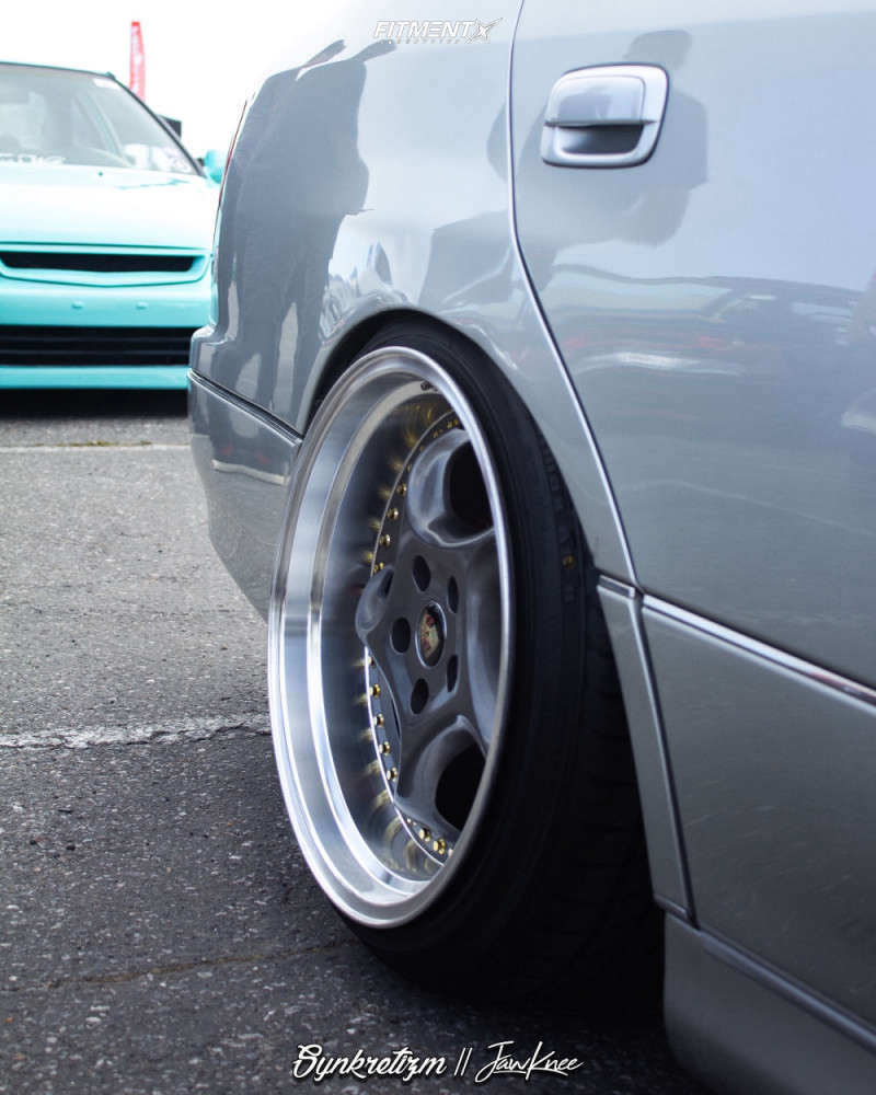 2001 Lexus GS430 Base with 18x11 ESM 011R and Radar 225x40 on Coilovers ...