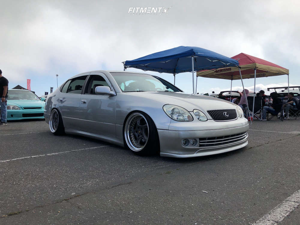 2001 Lexus GS430 Base with 18x11 ESM 011R and Radar 225x40 on Coilovers ...