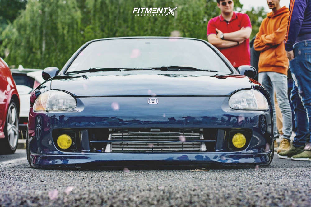1997 Honda Civic Del Sol VTEC with 16x8 Work Carving Stark II and ...