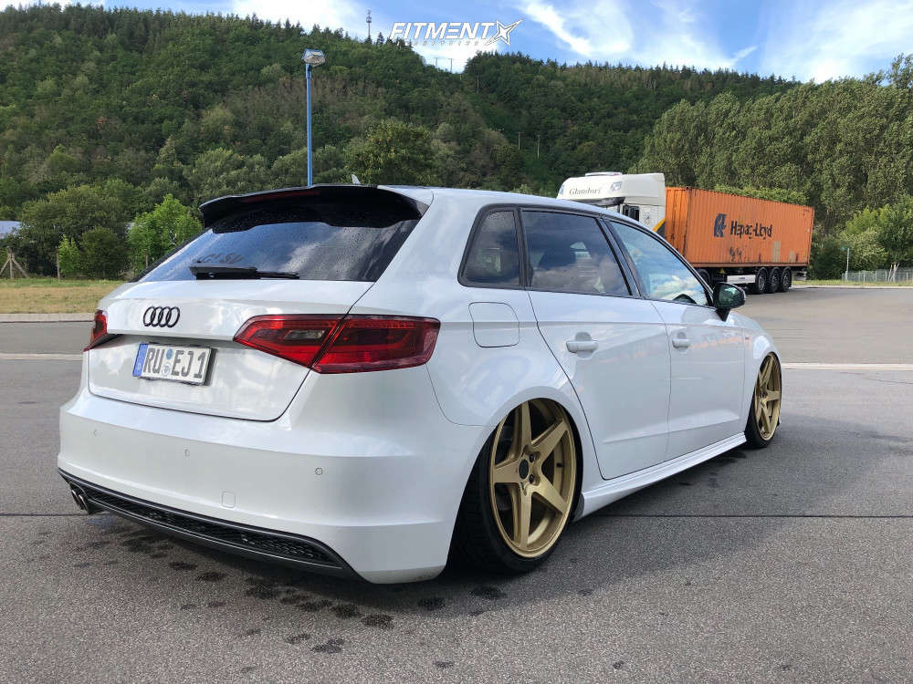 2013 Audi A3 Quattro Base with 19x8.5 Rotiform Wgr and Hankook 225x35 ...