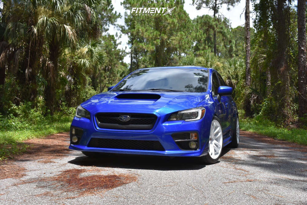 2015 Subaru WRX Limited with 18x9.5 Work Emotion Cr Kiwami and ...