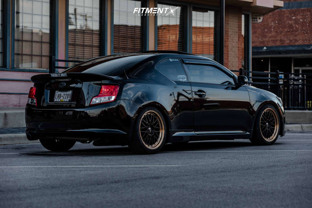 2013 Scion TC Base with 18x8 STR 601 and Advanta 225x40 on Coilovers ...