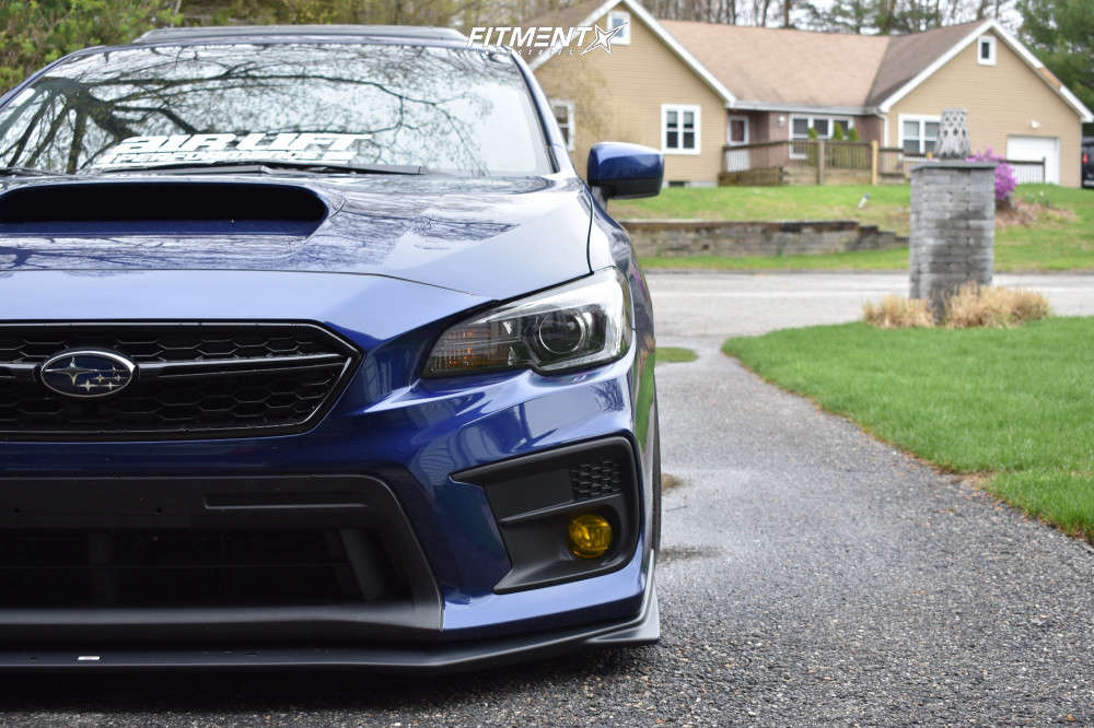 2018 Subaru WRX Limited with 18x9.5 F1R F101 and Dunlop 245x40 on Air ...