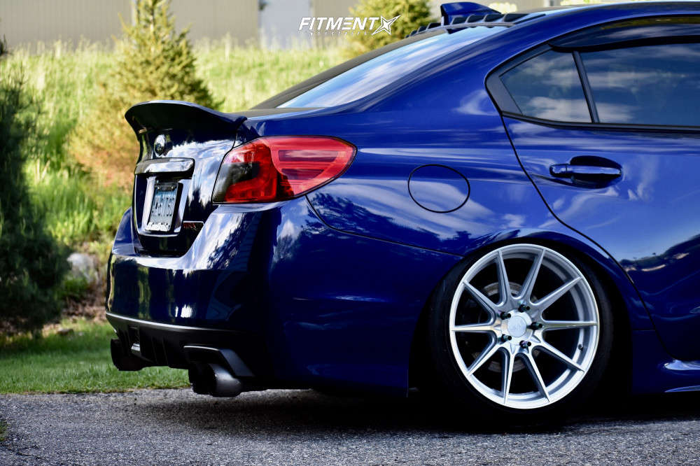 2018 Subaru WRX Limited with 18x9.5 F1R F101 and Dunlop 245x40 on Air ...