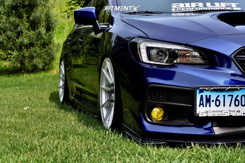 2018 Subaru WRX Limited with 18x9.5 F1R F101 and Dunlop 245x40 on Air ...