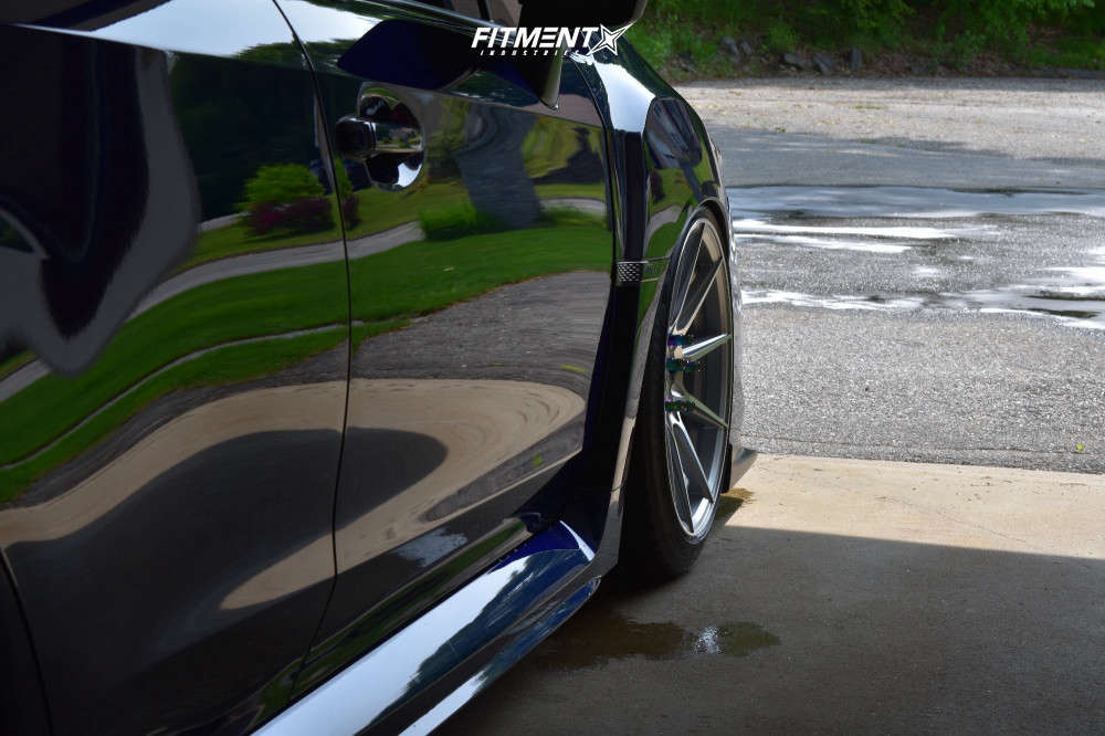 2018 Subaru WRX Limited with 18x9.5 F1R F101 and Dunlop 245x40 on Air ...