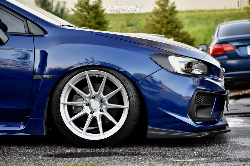 2018 Subaru WRX Limited with 18x9.5 F1R F101 and Dunlop 245x40 on Air Suspension | 770816 ...