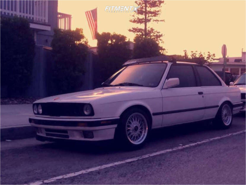 1988 BMW 325 Base with 15x7.5 Ronal LS and Continental 205x50 on ...