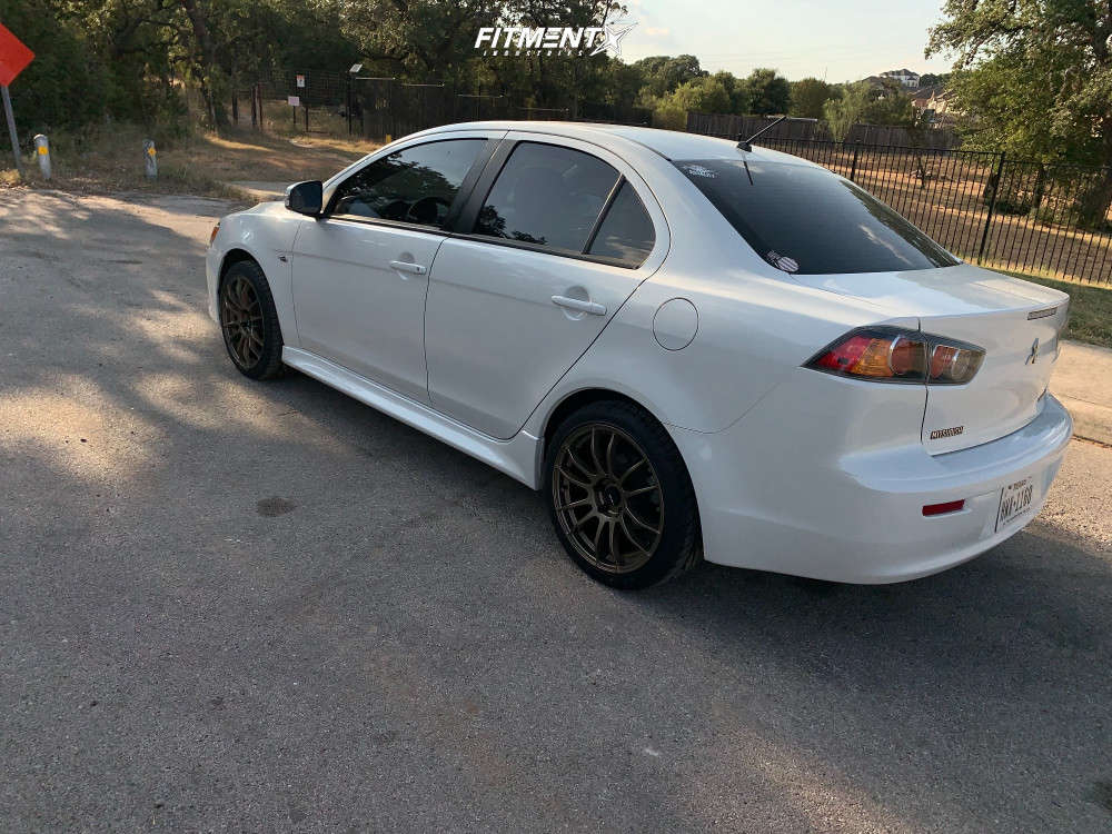 2016 Mitsubishi Lancer ES with 18x8.5 AVID1 AV20 and Nitto 225x40 on ...