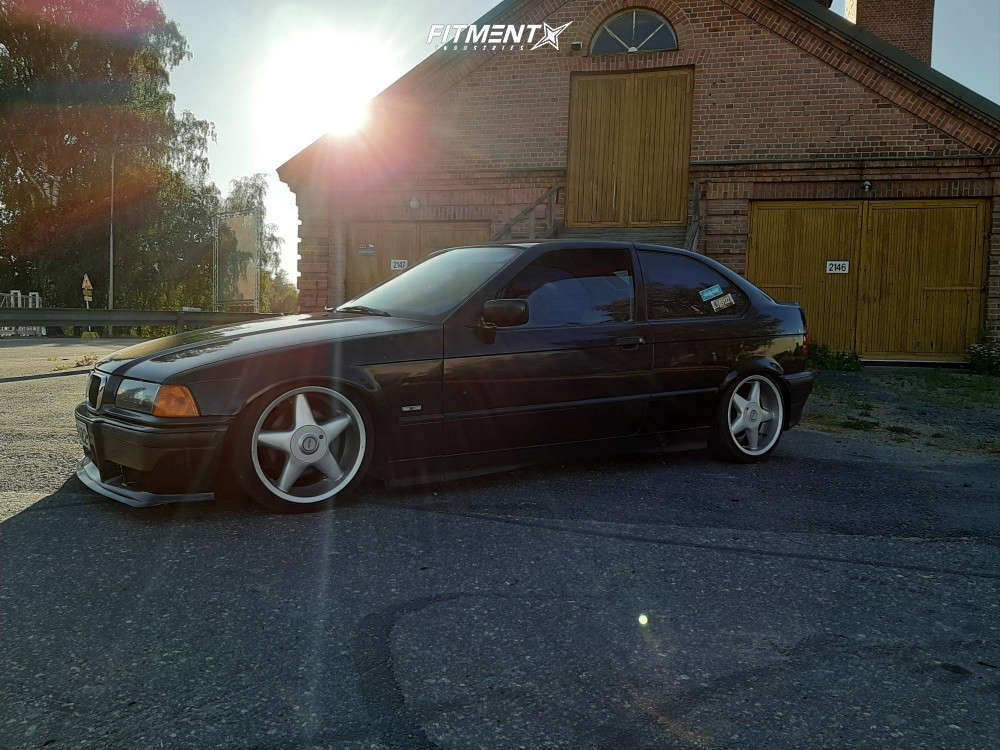 1999 BMW 3 Series Base with 17x8 Powertech BCW and Comforser 195x40 on ...