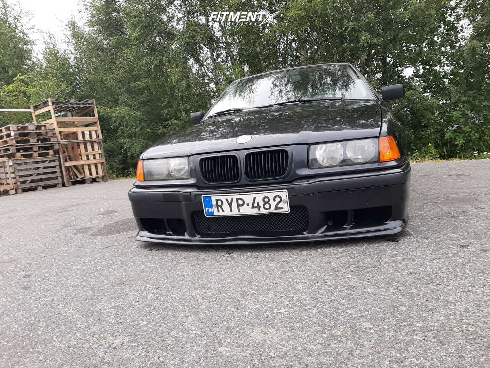 1999 BMW 3 Series Base with 17x8 Powertech BCW and Comforser 195x40 on ...