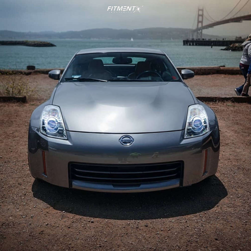 2008 Nissan 350Z Touring with 18x9.5 Enkei RPF1 and Pirelli 255x35 on ...