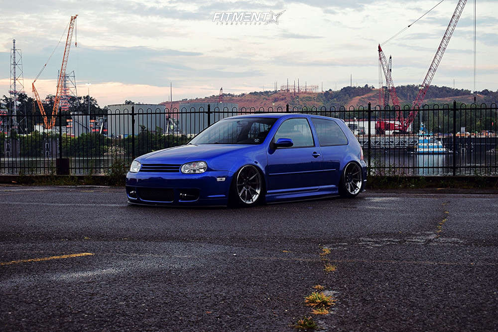 2004 Volkswagen R32 Base with 18x8.5 BC Forged HCS04S and Firestone ...