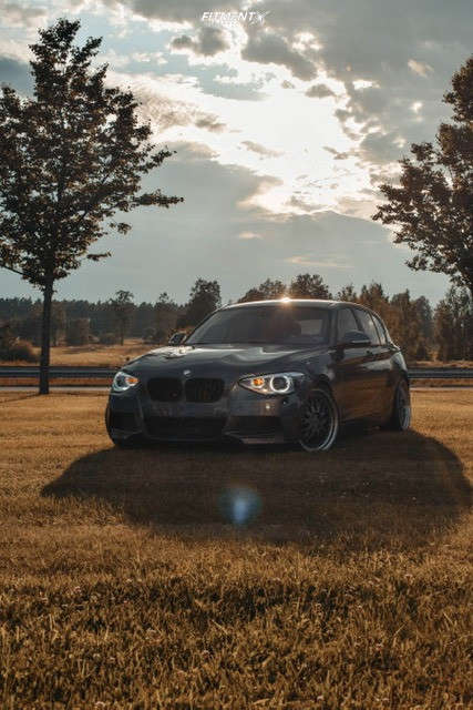 2013 BMW 128i Base with 19x8.5 Ocean DTM and Triangle 235x35 on ...