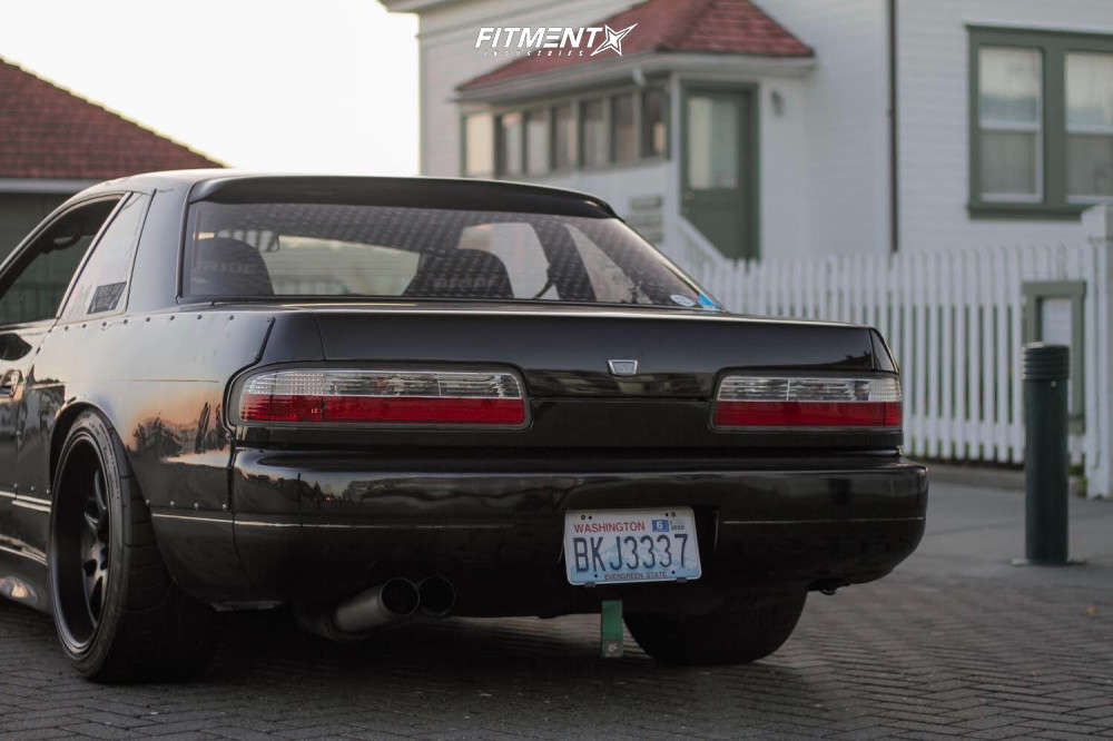 1990 Nissan 240SX SE with 18x10 Work Emotion D9r and Falken 245x40 on ...