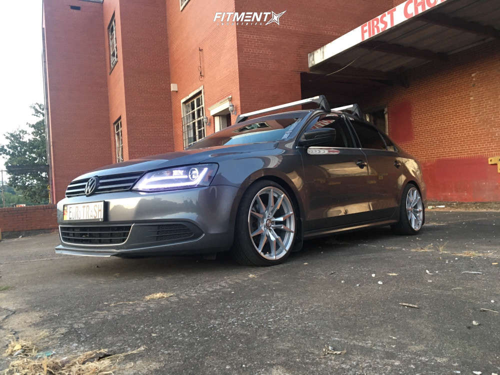 2014 Volkswagen Jetta TDI with 18x8 Shift Blade and Venezia 215x35 on ...