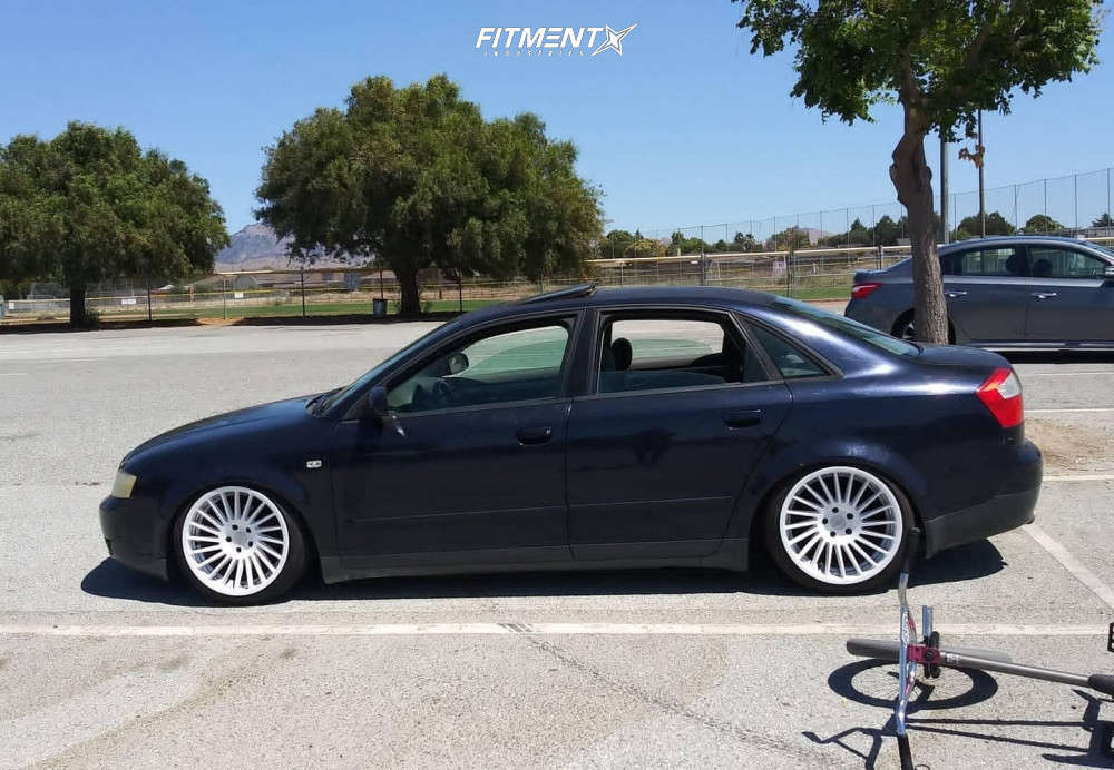 2002 Audi A4 Quattro Base with 18x9.5 Rotiform Ind-t and Federal 225x40 ...