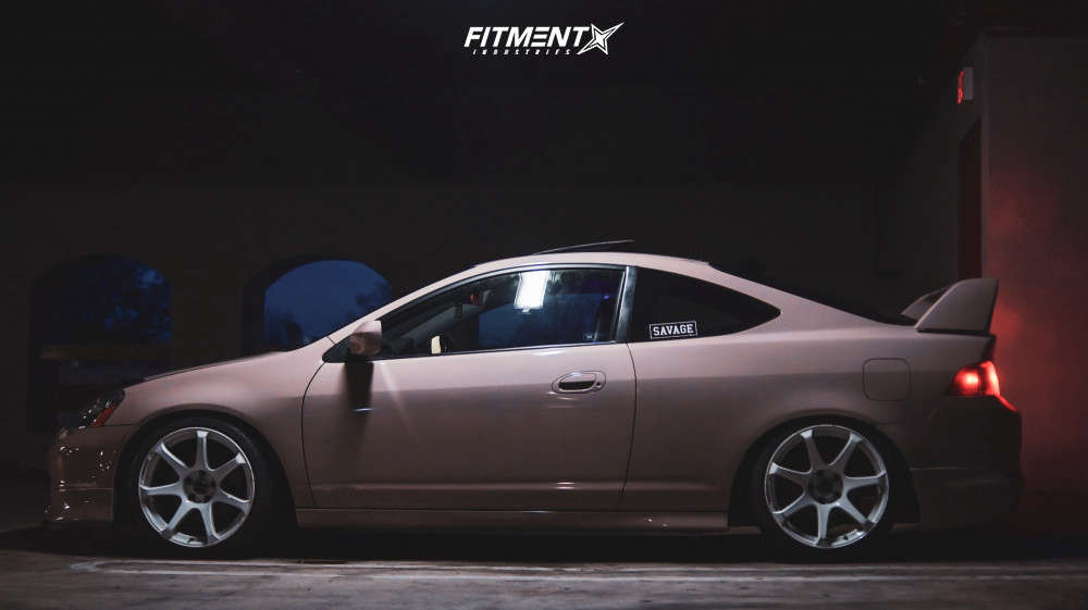 2003 Acura RSX Type-S with 18x9 Cosmis Racing Mr7 and Nankang 215x40 on ...