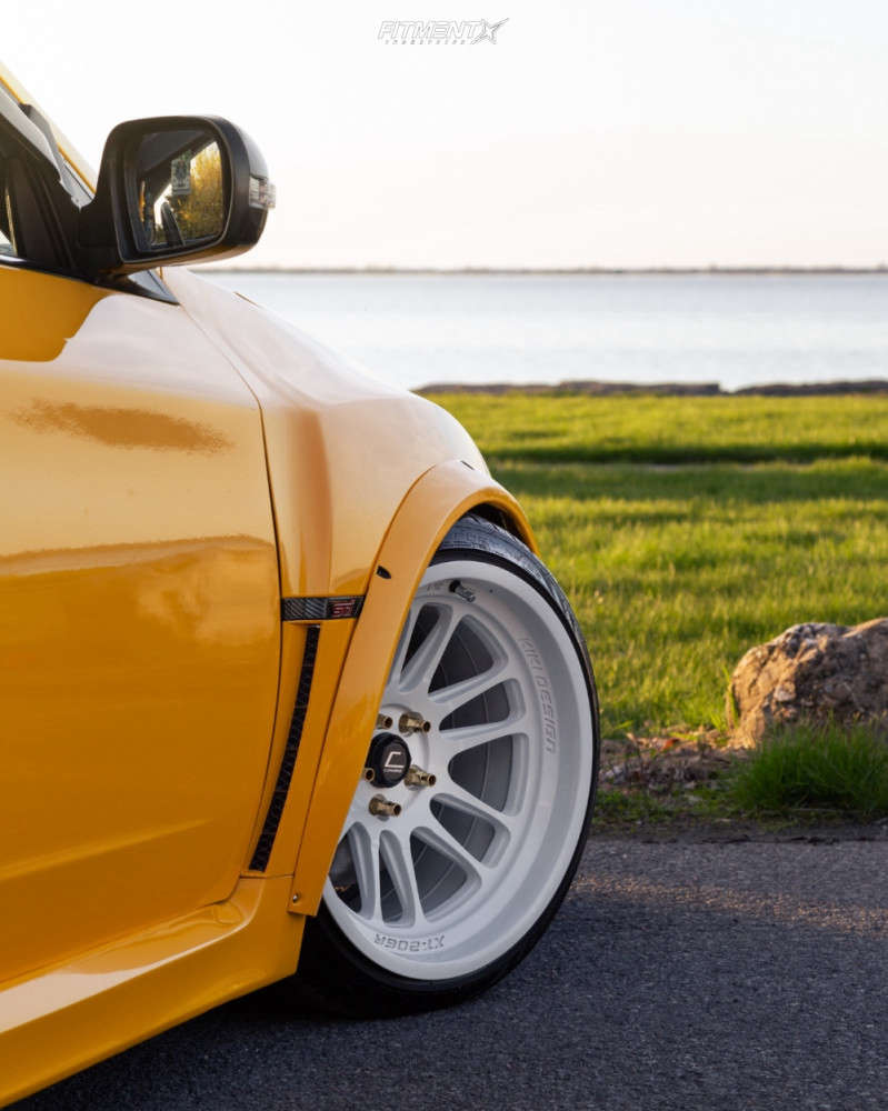 2011 Subaru WRX STI Base with 18x11 Cosmis Racing XT-206R and Nankang 255x35 on Air Suspension ...