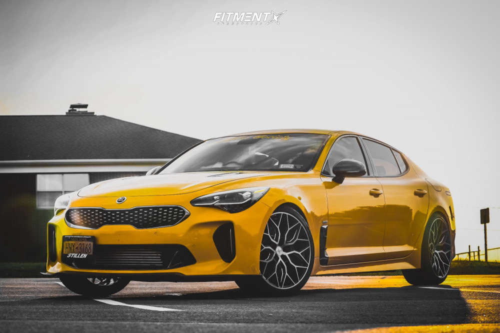 2018 Kia Stinger GT Limited with 20x9 Vossen HF-2 and Michelin 245x35 on Lowering Springs ...