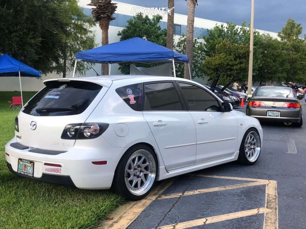 2008 Mazda 3 S with 18x8.5 ESR Sr09 and Federal 215x40 on Coilovers ...