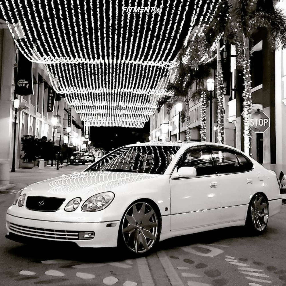 1999 Lexus GS300 Base with 20x8.5 MRR Hr3 and Delinte 225x35 on Coilovers | 776752 | Fitment ...