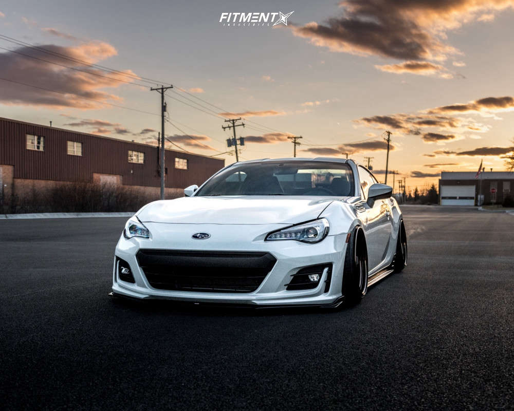 2017 Subaru BRZ Limited with 18x10.5 Work Meister S1 3P and Toyo Tires 225x35 on Air Suspension ...