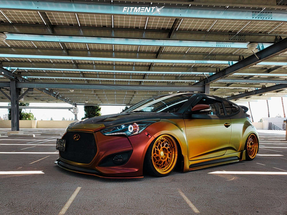 2016 Hyundai Veloster Turbo with 18x8.5 Regen5 R32 and Nankang 215x35 ...