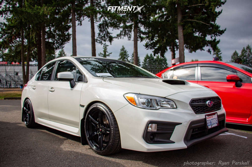 2019 Subaru WRX Base with 18x9.5 Option Lab R555 and Michelin 255x35 on ...