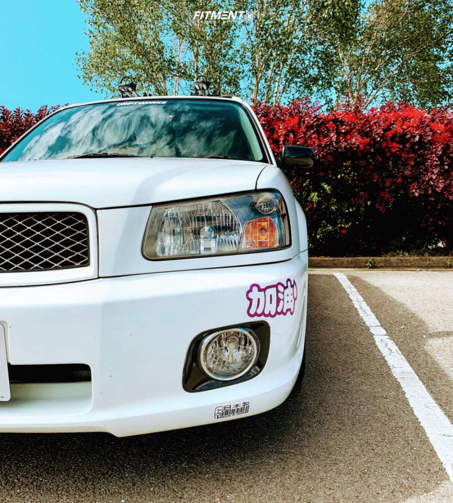 2004 Subaru Forester XS with 17x7.5 Rota Grid and Bridgestone 225x45 on ...