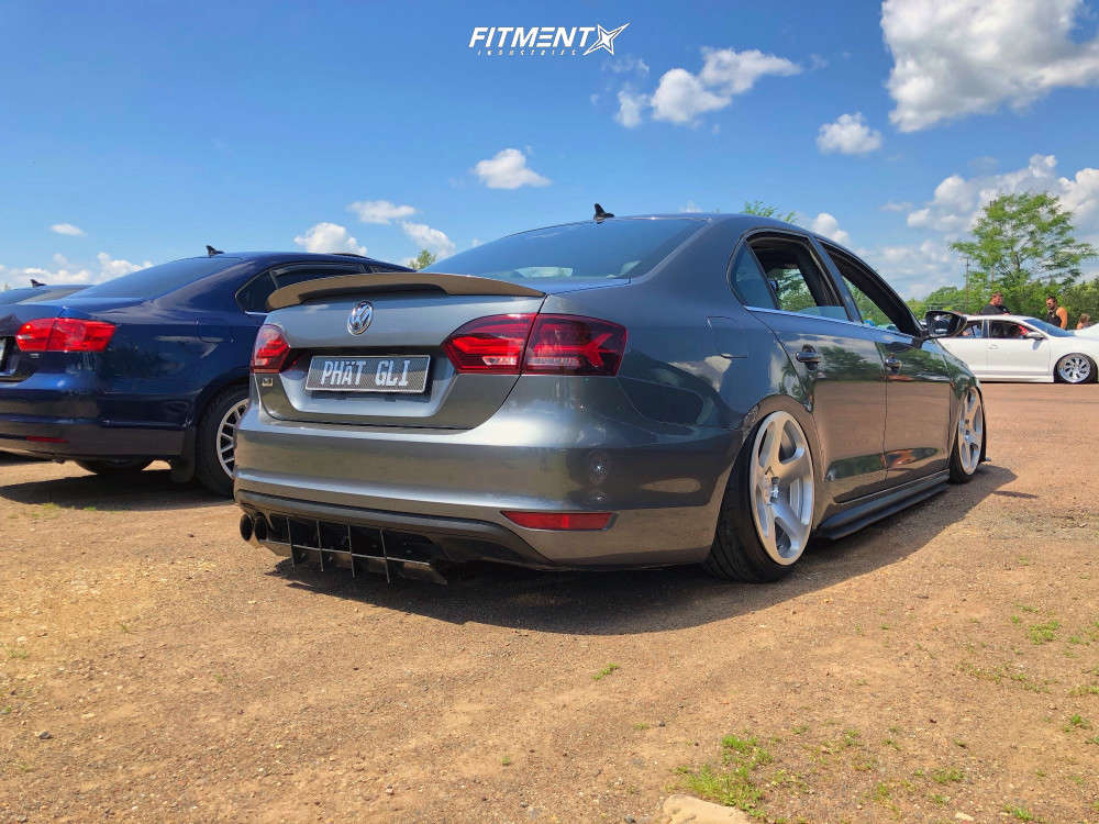 2012 Volkswagen Jetta GLI with 18x8.5 Rotiform Nue and Firestone 215x40 ...