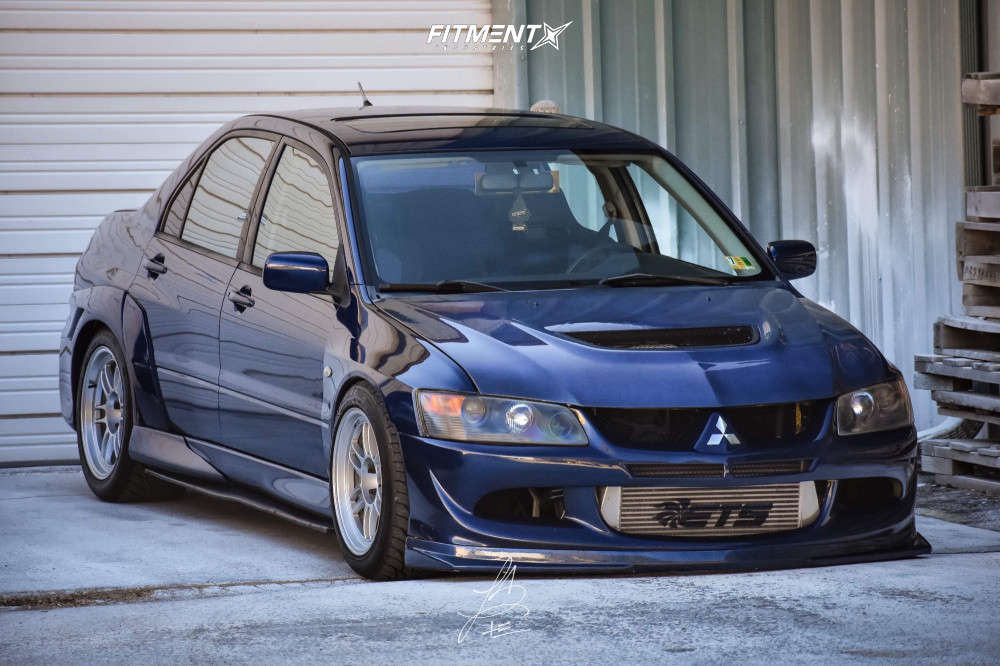 2003 Mitsubishi Lancer Evolution with 17x9.5 Enkei RPF1 and Federal ...