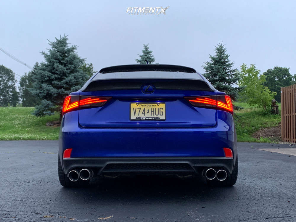 2017 Lexus IS350 F Sport with 19x8.5 Forgestar Cf5v and Michelin 225x35 ...