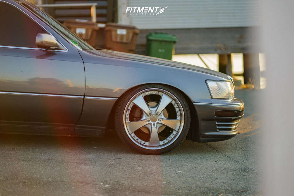 1990 Lexus LS400 Base with 19x9.5 Work LS Series and Sentury 235x35 on ...