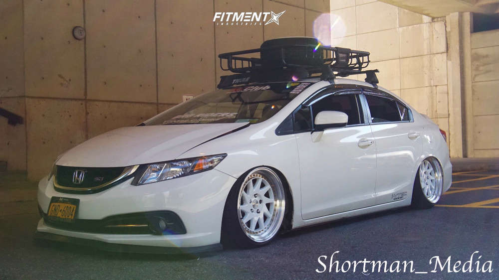 2015 Honda Civic Si with 18x9.5 ESR SR09 and Lexani 215x35 on Air ...