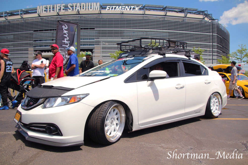 2015 Honda Civic Si with 18x9.5 ESR SR09 and Lexani 215x35 on Air Suspension | 781643 | Fitment ...