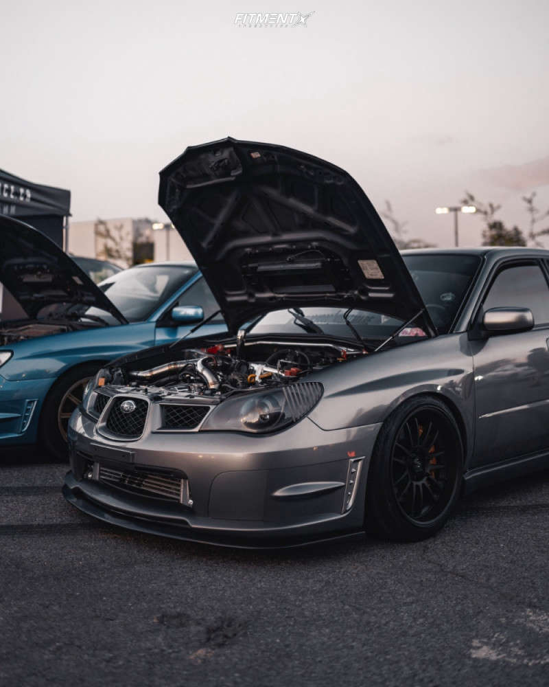 2007 Subaru WRX STI Base with 18x10 Rota Svn-r and Durun 235x40 on Coilovers | 784367 | Fitment ...