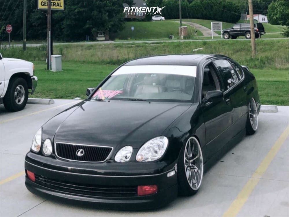 1998 Lexus GS300 4dr Sedan with 19x9.5 Weds Vishunu and Achilles 215x35 ...