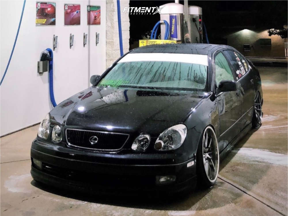 1998 Lexus GS300 4dr Sedan with 19x9.5 Weds Vishunu and Achilles 215x35 ...